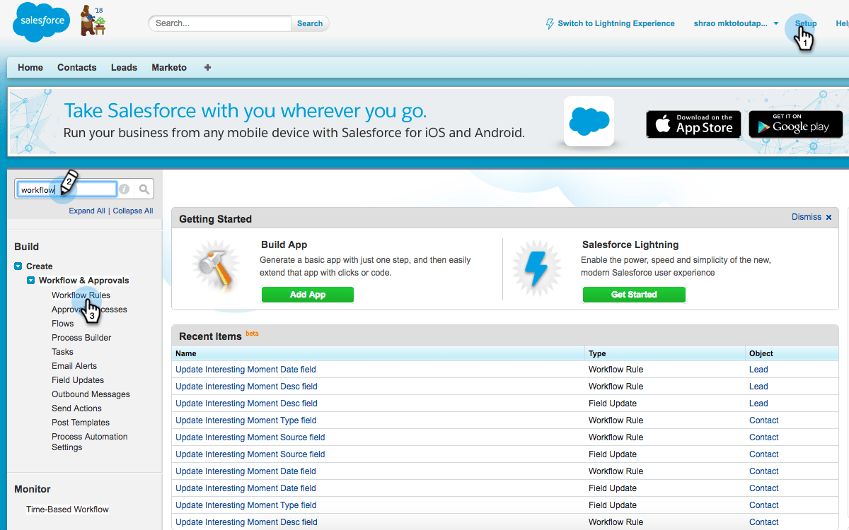 Creating Workflow Rules in Salesforce | Adobe Marketo Engage