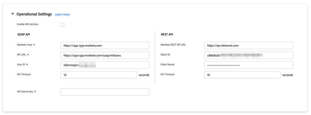 Marketo Sales Insight Configuration Tab in Salesforce | Adobe Marketo ...