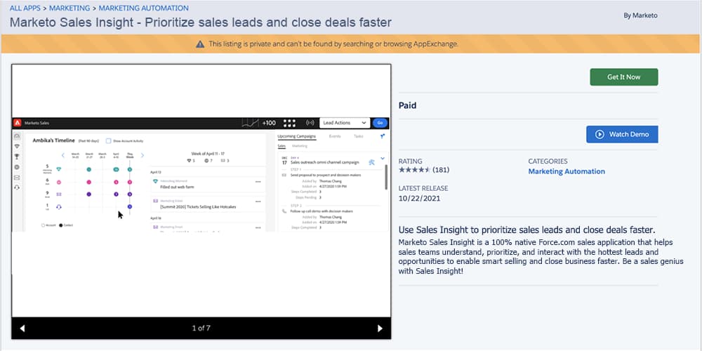 Install Marketo Sales Insight Package in Salesforce AppExchange | Adobe ...