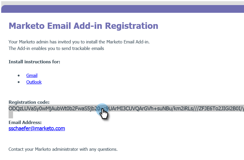 Install the Marketo Email Add-in for Outlook with a Registration Code ...