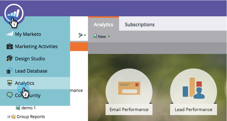 Navigating the Analytics Home Page | Adobe Marketo Engage