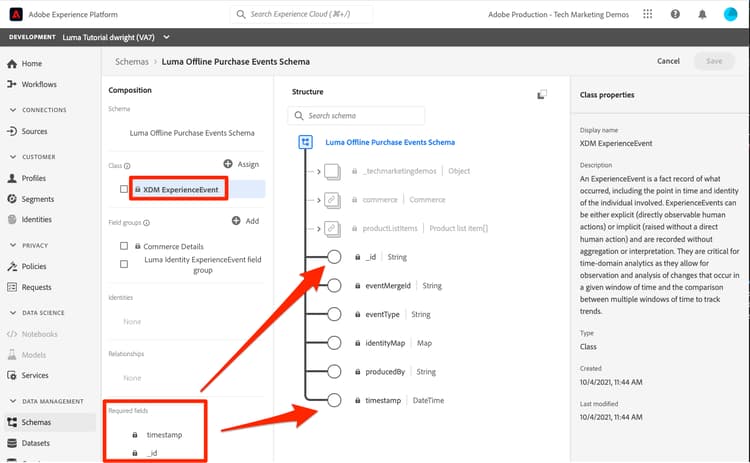 Model data in schemas | Adobe Experience Platform