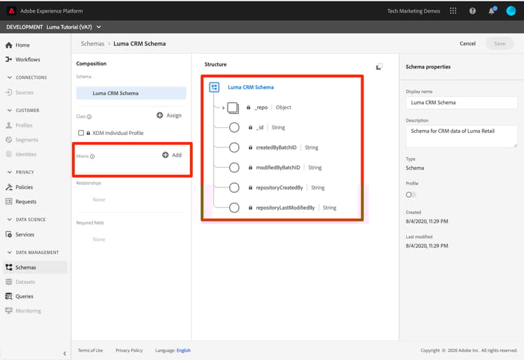 Model data in schemas | Adobe Experience Platform