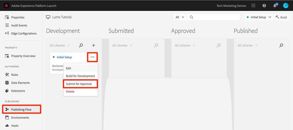 Publish your tag property | Adobe Data Collection