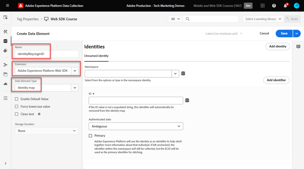 Create identities for Platform Web SDK | Adobe Data Collection