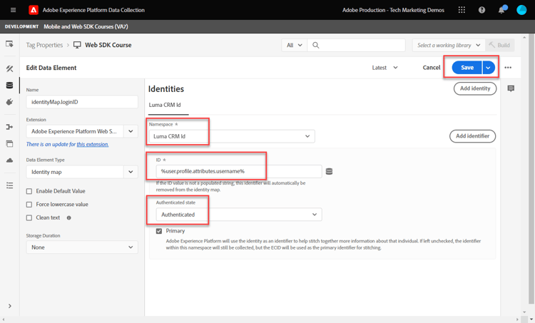Create data elements | Adobe Data Collection