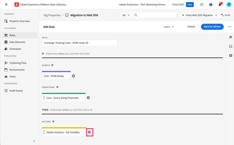 Migrate Additional Page Rules Adobe Data Collection