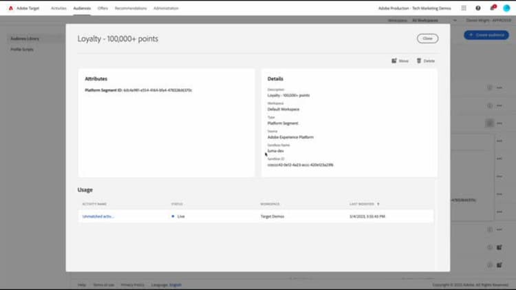 How do I use Real-Time CDP segments in Adobe Target? | Adobe Experience Platform