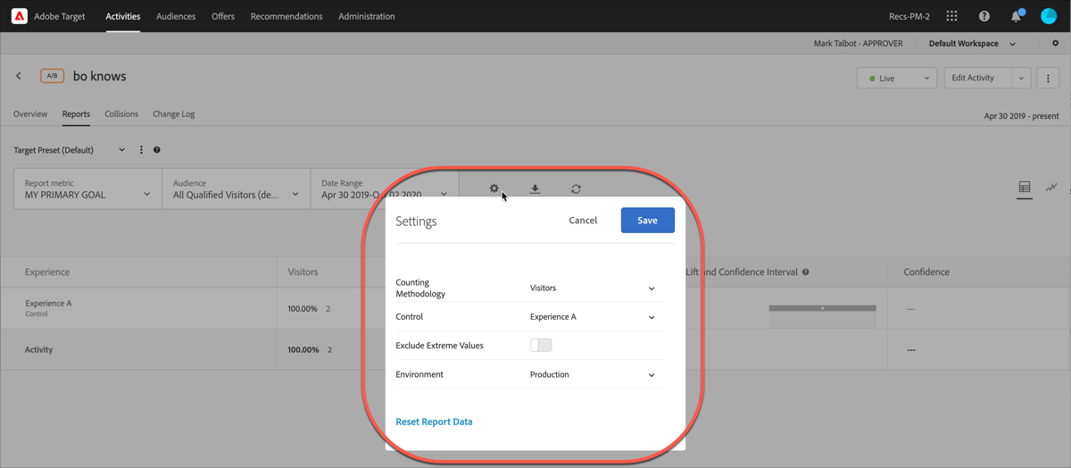 How Do I Exclude Extreme Values in Reports? | Adobe Target