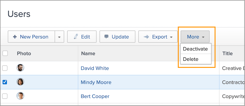 When and how to deactivate or delete users | Adobe Workfront