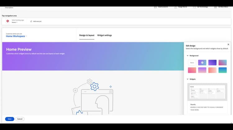 Customize Home with Layout Templates | Adobe Workfront