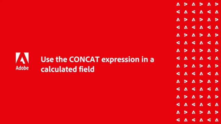 Use the CONCAT expression in a calculated field | Adobe Workfront