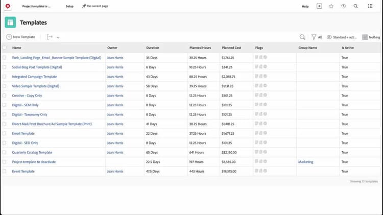 Deactivate A Project Template Adobe Workfront