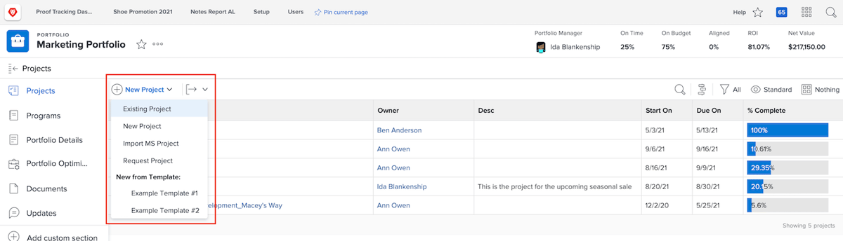 Understand portfolios | Adobe Workfront