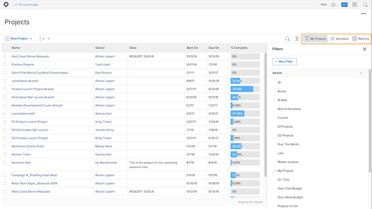 View project information | Adobe Workfront