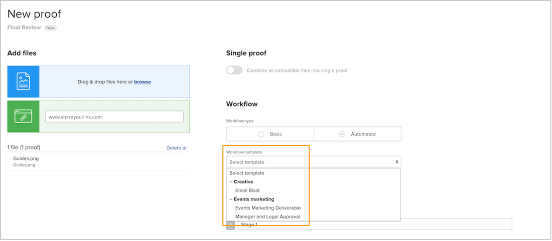 Create template groups to organize automated workflow templates | Adobe ...