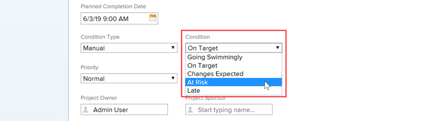 Change the display order of conditions | Adobe Workfront