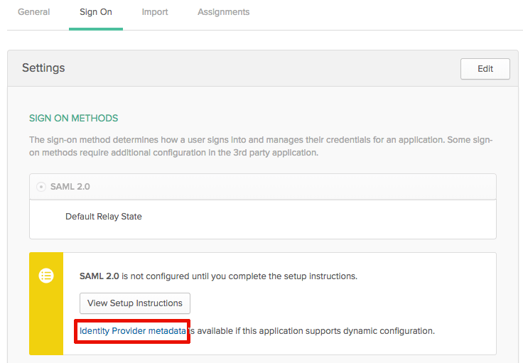 Update SAML 2.0 metadata in your IDP when using enhanced authentication ...