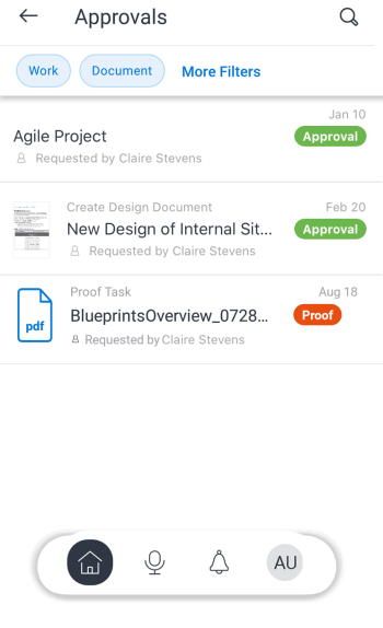 Approvals in the Adobe Workfront mobile app | Adobe Workfront