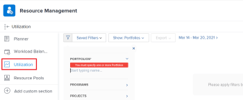 View resource utilization information | Adobe Workfront