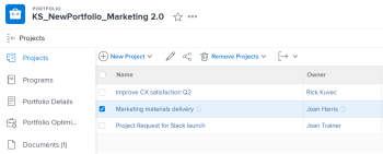Remove a project from a portfolio | Adobe Workfront