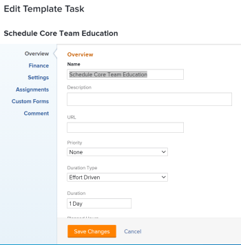 Edit a template task | Adobe Workfront