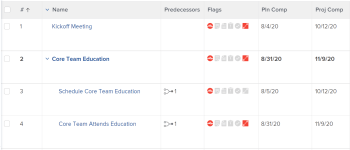 Overview of the project Critical Path | Adobe Workfront
