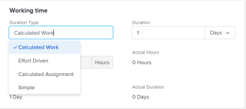 Update the Duration Type of a task | Adobe Workfront