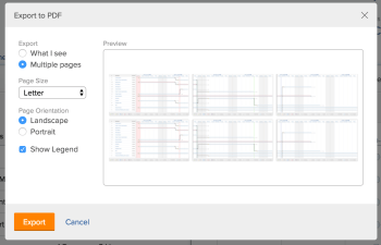 Export the Gantt Chart to PDF | Adobe Workfront