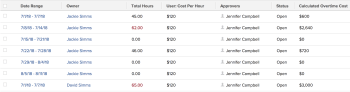 View: calculate overtime cost in a Timesheet View | Adobe Workfront