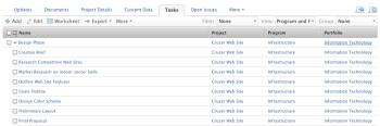 View: display Program and Portfolio information in a task view | Adobe Workfront