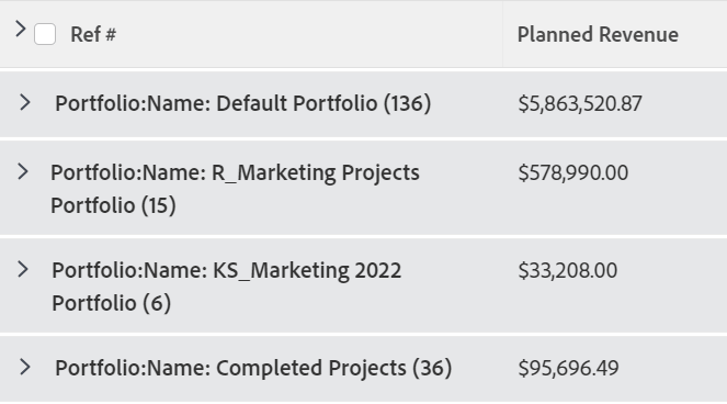 Grouping: edit the display name in a grouping | Adobe Workfront