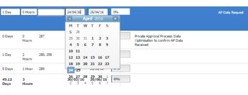 Inline editing dates shifts calendar display outside of box | Adobe ...