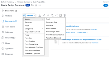 Create a new version of a proof | Adobe Workfront