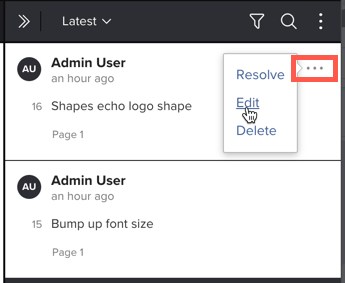Edit proof comments | Adobe Workfront