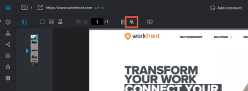 Search content within a proof | Adobe Workfront