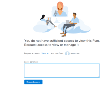 Request access to a plan in the Scenario Planner | Adobe Workfront