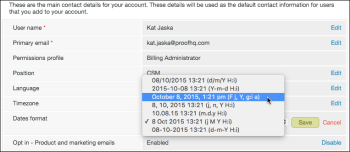 Setting time zones in Workfront Proof | Adobe Workfront