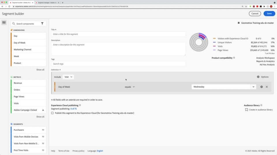 Get Started with Using Segments to Filter Analytics Data | Adobe Analytics