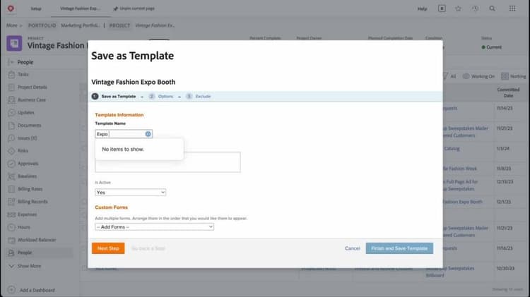 Understand project templates | Adobe Workfront