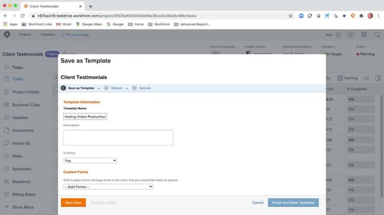 Understand project templates | Adobe Workfront