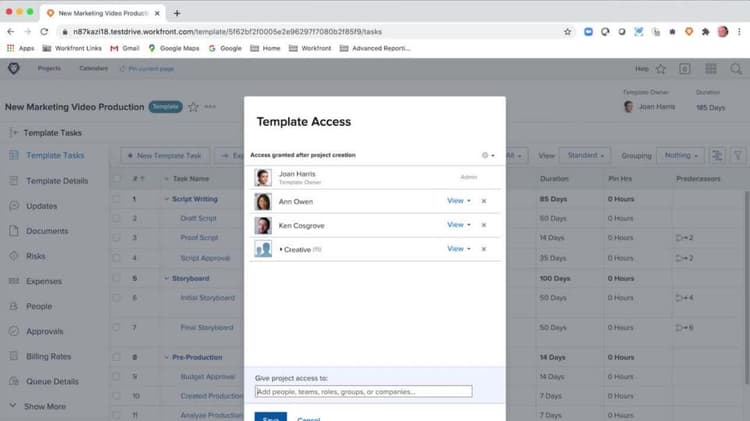 Understand project templates | Adobe Workfront