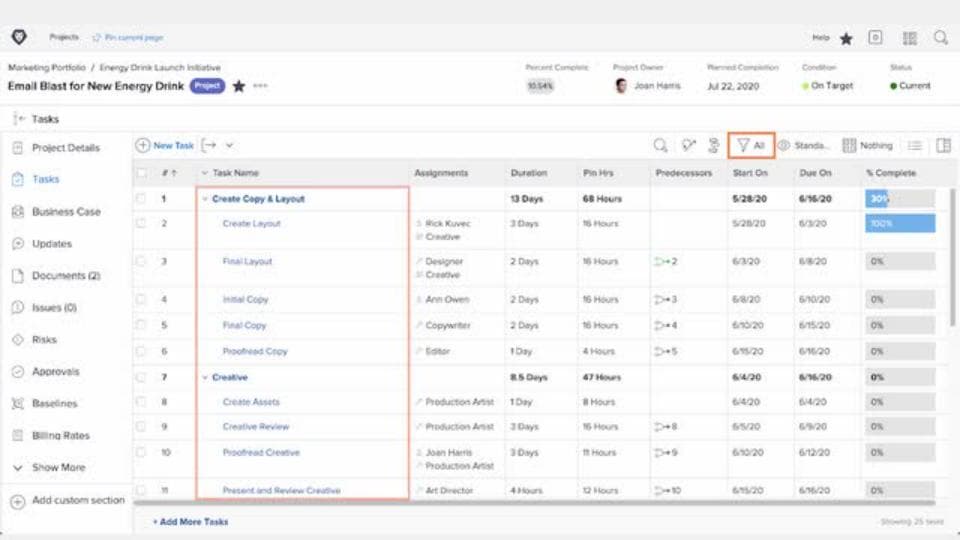 Basic reporting | Adobe Workfront
