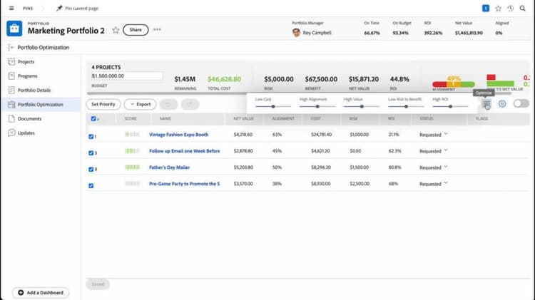 Understand portfolio management | Adobe Workfront