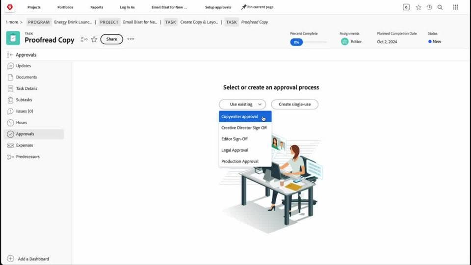 How to create and use approval processes | Adobe Workfront