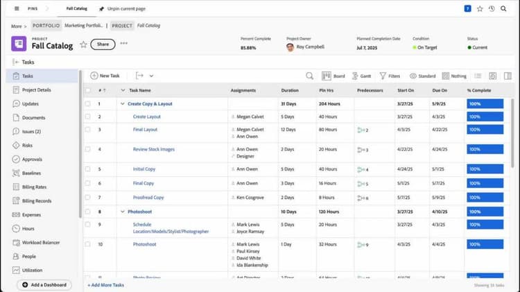 Understand project templates | Adobe Workfront