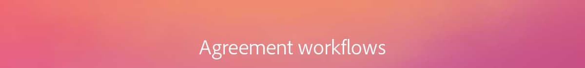 Flujos de trabajo del acuerdo en Node.js | Adobe Acrobat Services
