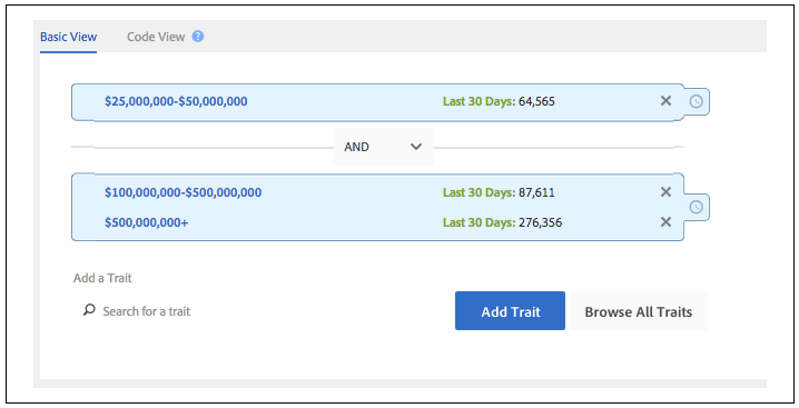 Crear o actualizar normas de rasgos y normas de segmentos | Adobe Audience Manager