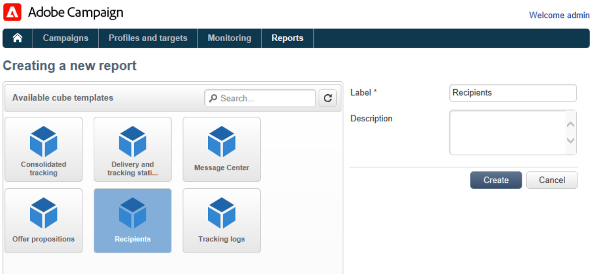 Introducción a las herramientas de informes de Adobe Campaign | Adobe Campaign