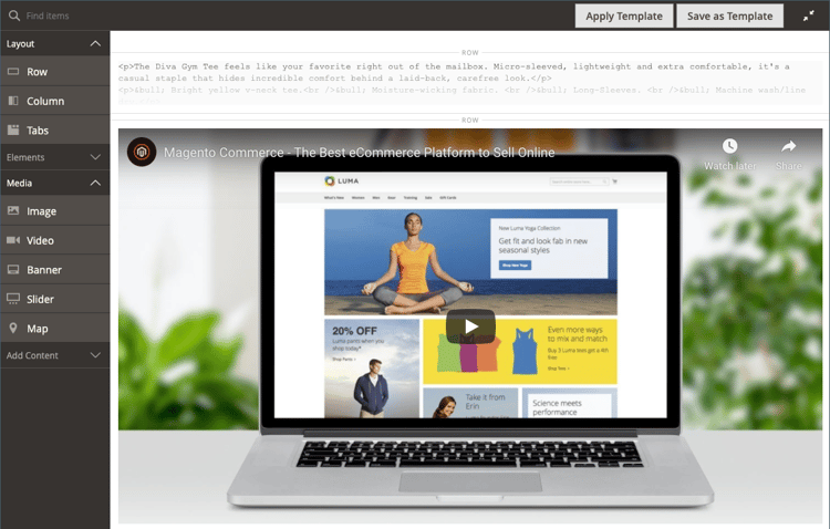 'Page Builder Tutorial, parte 3: 'contenido del catálogo' | Adobe Commerce